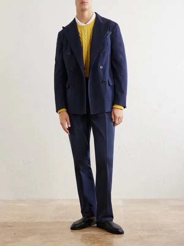 Polo Ralph Lauren Double-breasted Cotton-canvas Suit Jacket