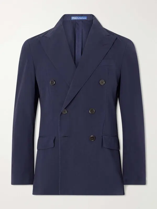 Polo Ralph Lauren Double-breasted Cotton-canvas Suit Jacket