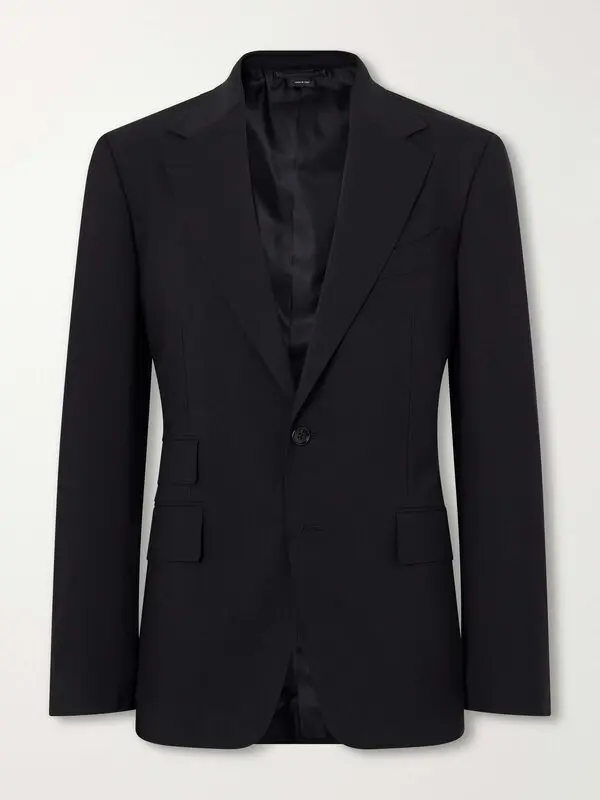 TOM FORD Shelton Stretch-wool Jacket - Black