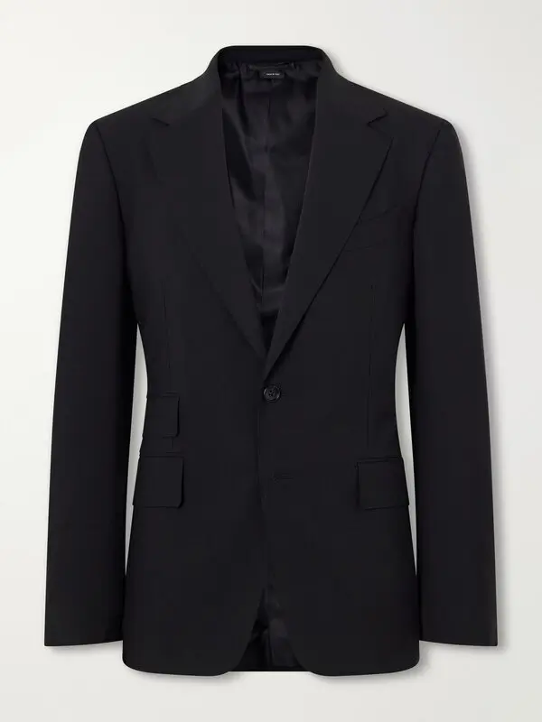 TOM FORD Shelton Stretch-wool Jacket - Black