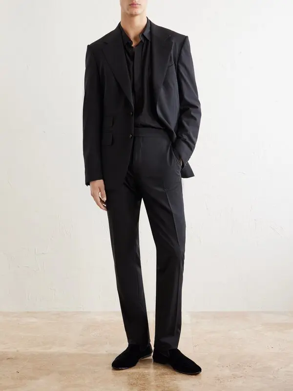 TOM FORD Shelton Stretch-wool Jacket - Black