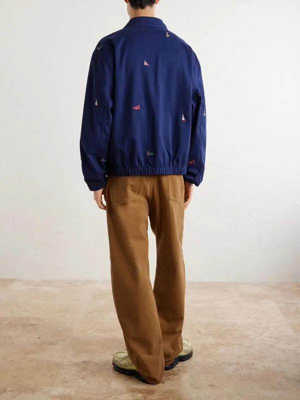 Polo Ralph Lauren Embroidered Cotton-twill Blouson Jacket