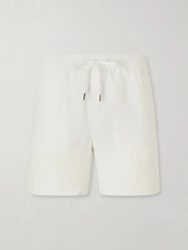 Polo Ralph Lauren Straight-leg Linen Shorts - White