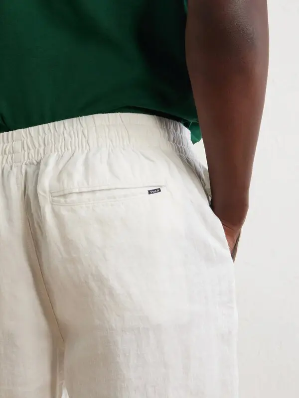 Polo Ralph Lauren Straight-leg Linen Shorts - White