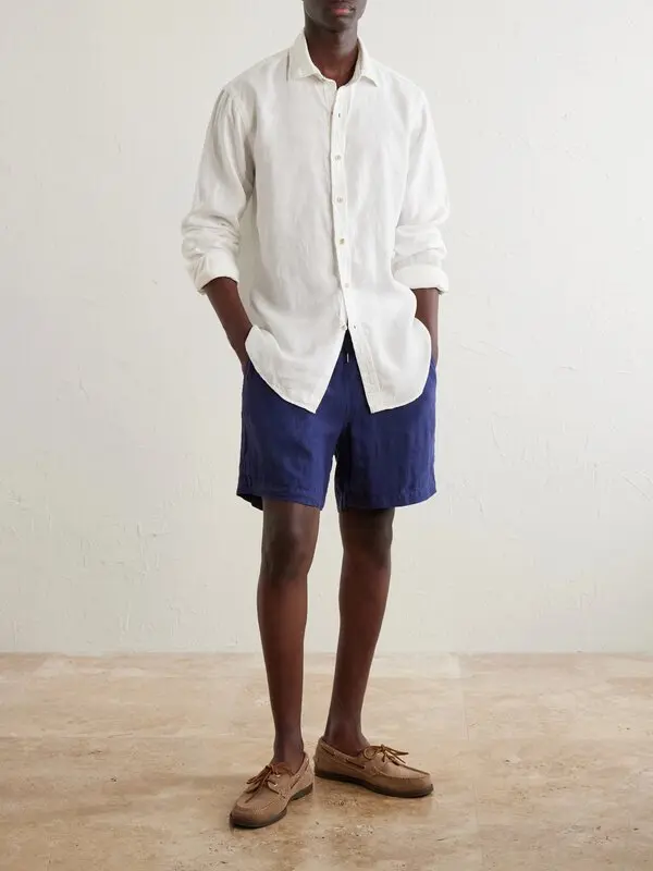 Polo Ralph Lauren Logo-embroidered Linen Woven Shirt