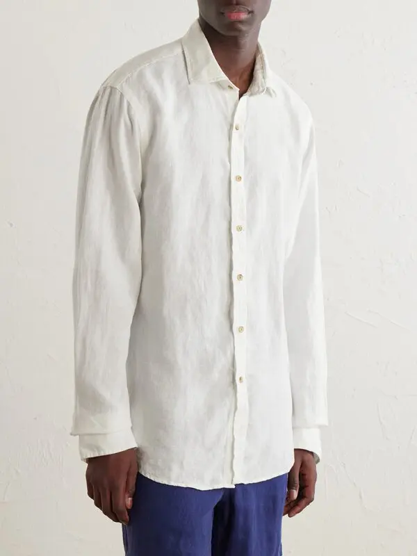 Polo Ralph Lauren Logo-embroidered Linen Woven Shirt
