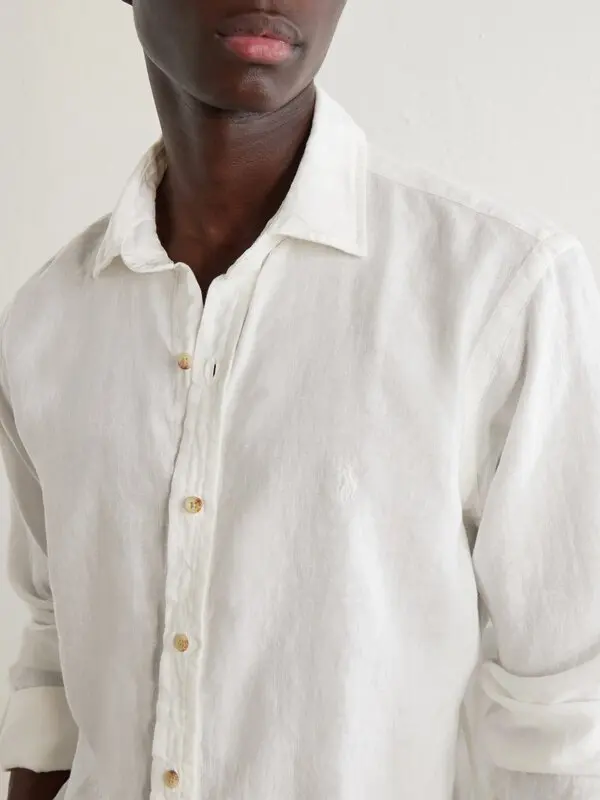 Polo Ralph Lauren Logo-embroidered Linen Woven Shirt