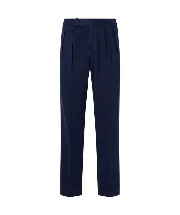 Polo Ralph Lauren Pleated Cotton-blend Trousers