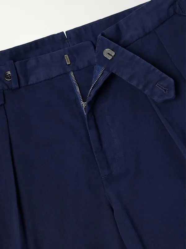 Polo Ralph Lauren Pleated Cotton-blend Trousers
