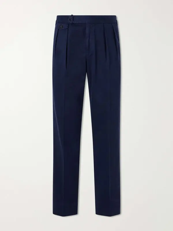 Polo Ralph Lauren Straight-leg Stretch Cotton-blend Trousers