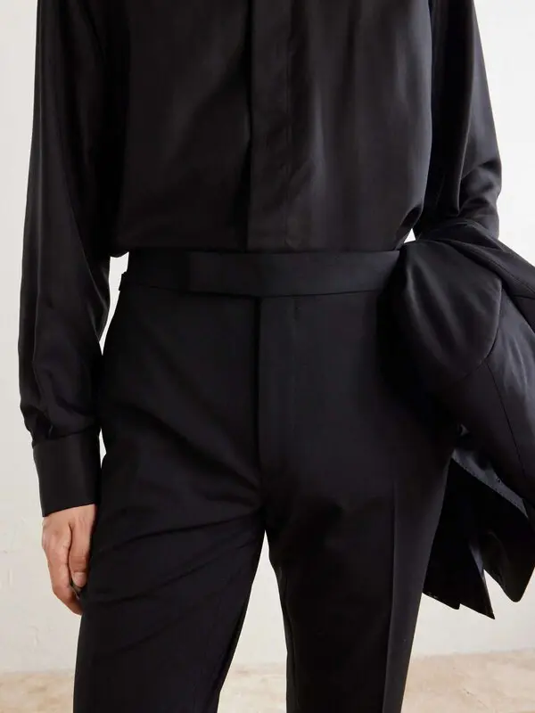 TOM FORD Shelton Straight-leg Stretch-wool Trousers