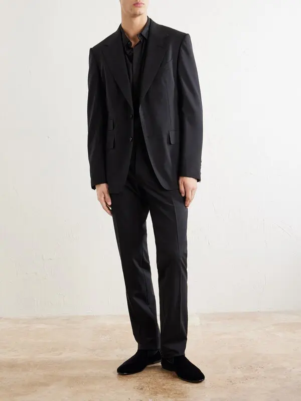 TOM FORD Shelton Straight-leg Stretch-wool Trousers