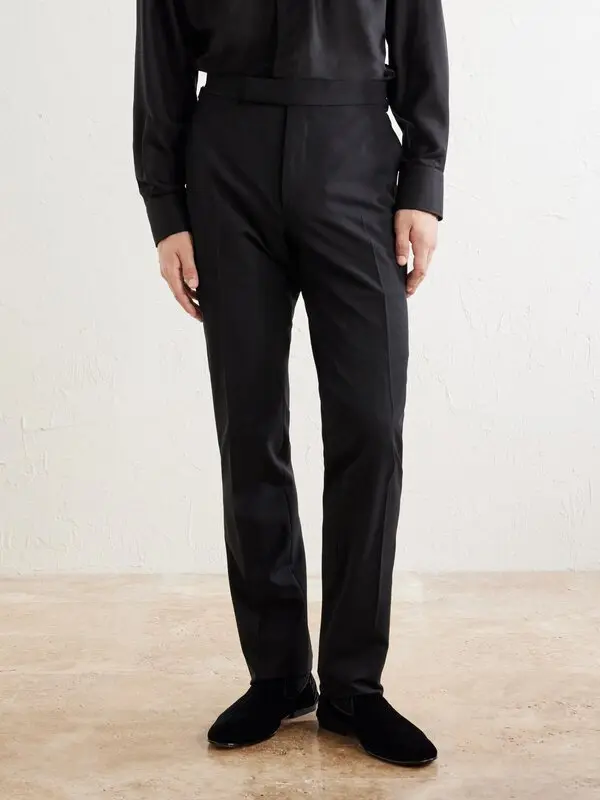 TOM FORD Shelton Straight-leg Stretch-wool Trousers