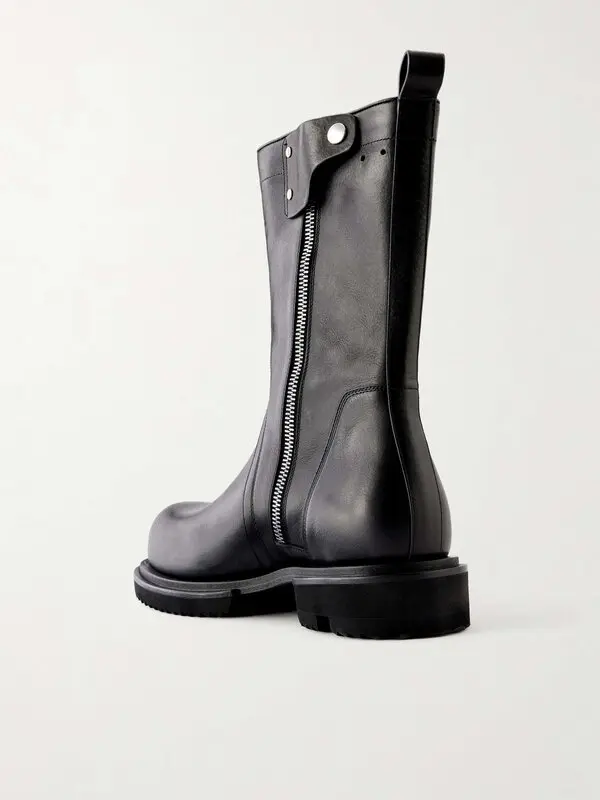 Rick Owens Creeper Gabe Washed Leather Boots
