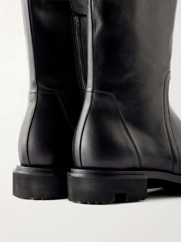 Rick Owens Creeper Gabe Washed Leather Boots