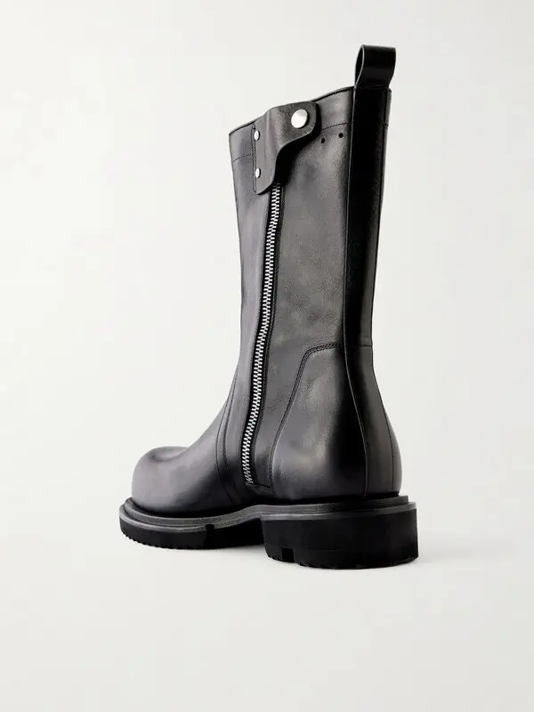 Rick Owens Creeper Gabe Washed Leather Boots