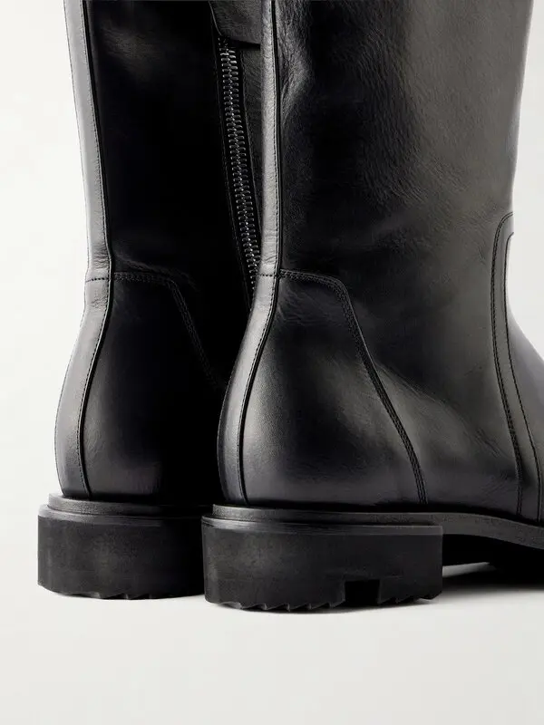 Rick Owens Creeper Gabe Washed Leather Boots