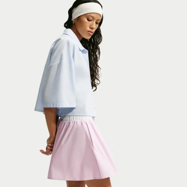 Nike Sportswear Mid-rise Poplin Mini Skirt