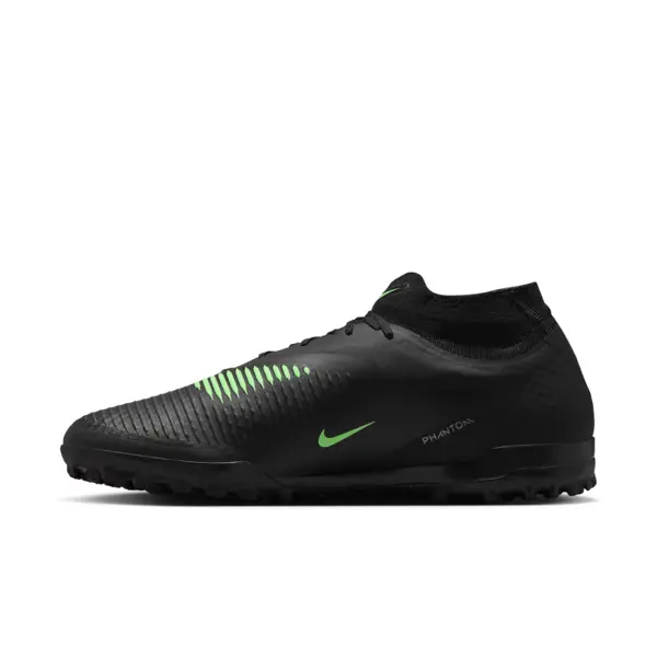 Nike Phantom High Academy Turf Soccer Shoes - Black