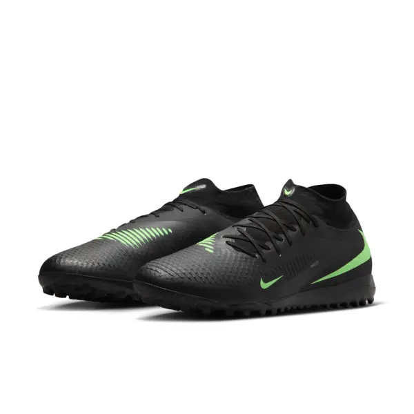 Nike Phantom High Academy Turf Soccer Shoes - Black