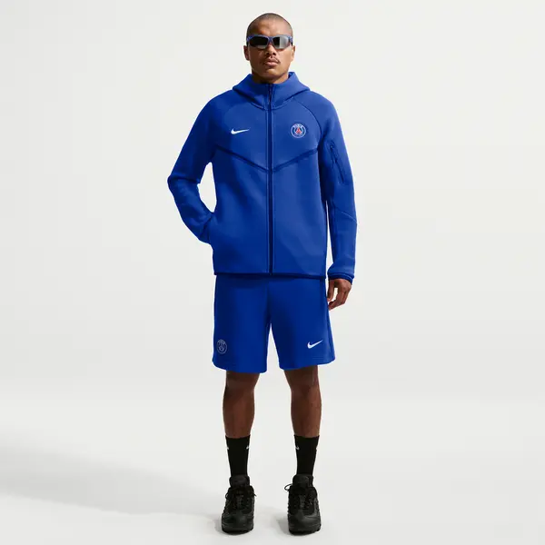 Nike Paris Saint-germain Tech Fleece Windrunner Soccer Full-zip Hoodie