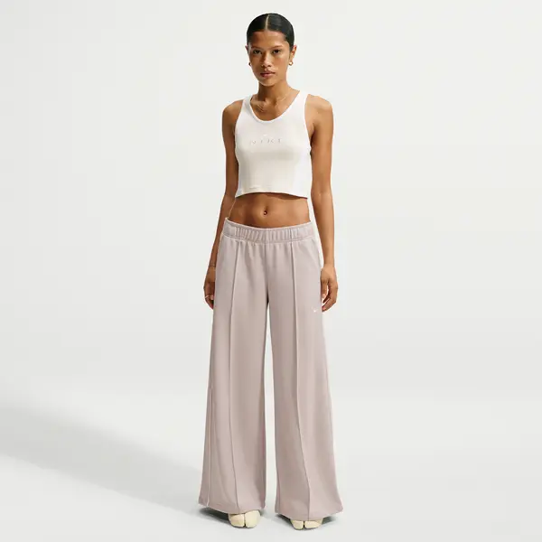 Nike Sportswear Mid-rise Wide-leg Track Pants - Brown