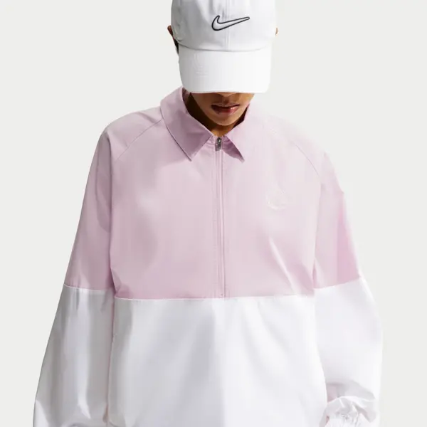 Nike Sportswear Oversized Poplin 1/2-zip Jacket - Purple