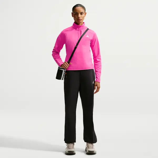 Nike Wolf Grid" Therma-fit 1/2-zip Hiking Top - Pink