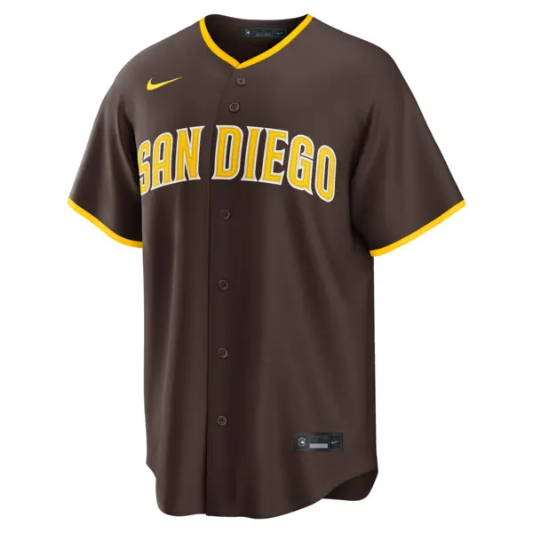 Nike San Diego Padres Mlb Replica Jersey - Brown