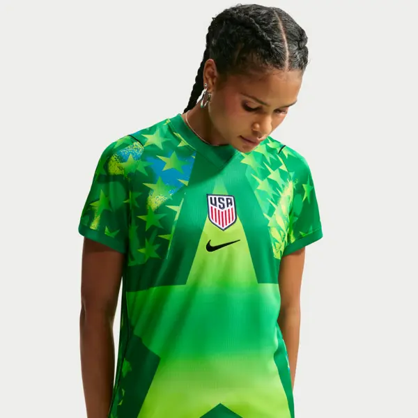 Nike Usmnt 2026 Stadium Goalkeeper Dri-fit Soccer Replica Short-sleeve Jersey - Green