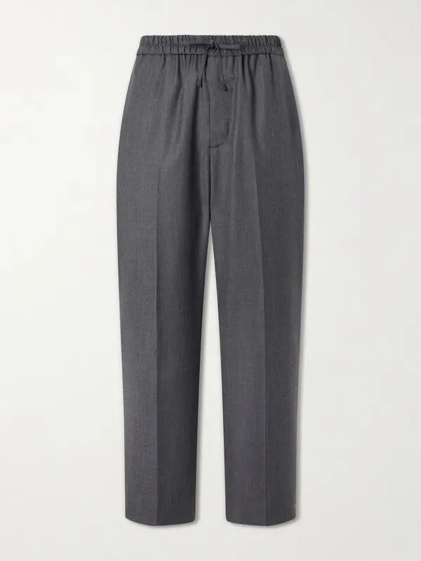 Officine Générale Nilson Straight-leg Trousers - Gray