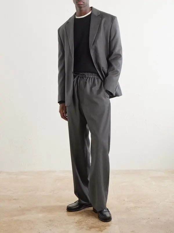 Officine Générale Nilson Straight-leg Trousers - Gray