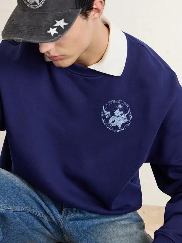 NAHMIAS Youth Enrichment Logo-print Cotton Sweatshirt