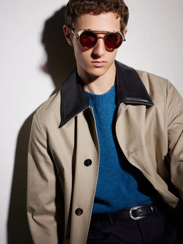 JACQUES MARIE MAGE Glacier Rocky Round Frame Sunglasses
