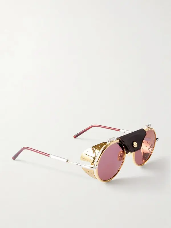 JACQUES MARIE MAGE Glacier Rocky Round Frame Sunglasses