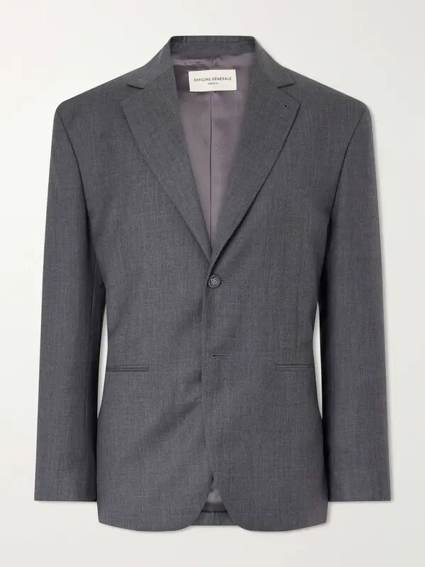 Officine Générale Melvyn Wool, Cashmere And Silk-blend Suit Jacket