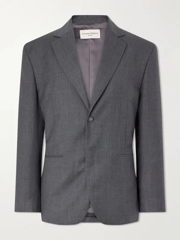 Officine Générale Melvyn Wool, Cashmere And Silk-blend Suit Jacket