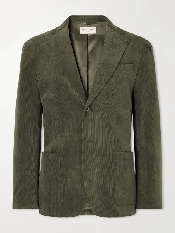 Officine Générale Michel Cotton-blend Corduroy Suit Jacket
