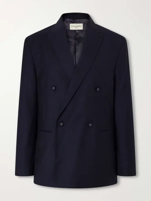 Officine Générale Merrick Wool, Cashmere And Silk-blend Suit Jacket