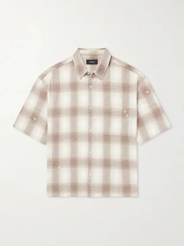 NAHMIAS Checked Cotton-flannel Shirt