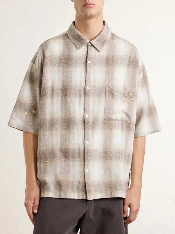 NAHMIAS Checked Cotton-flannel Shirt