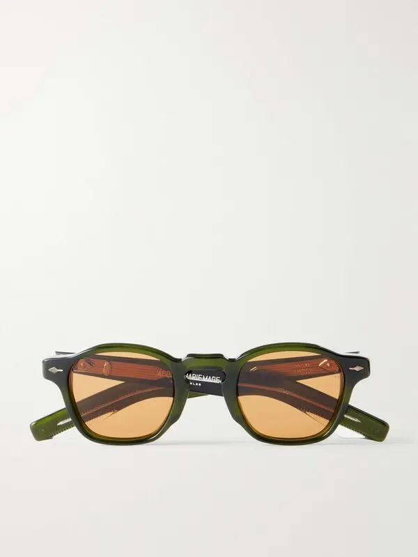 JACQUES MARIE MAGE Zephirin Round-frame Acetate Sunglasses
