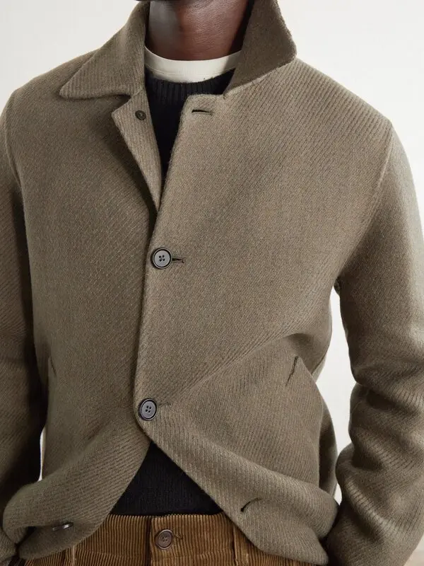 JIL SANDER Virgin Wool Trench Coat