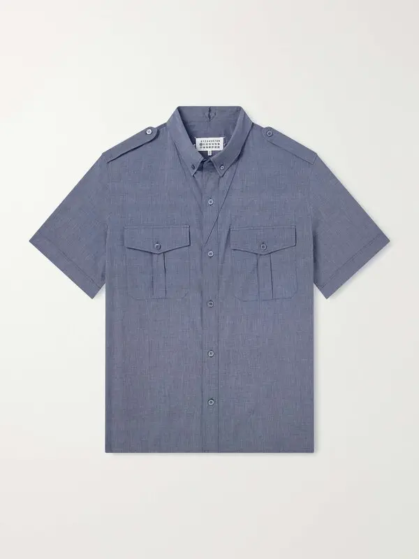 MAISON MARGIELA Cotton Shirt - Blue