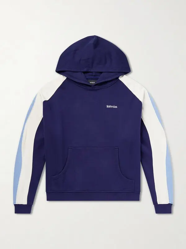 NAHMIAS Embroidered Cotton-jersey Hoodie