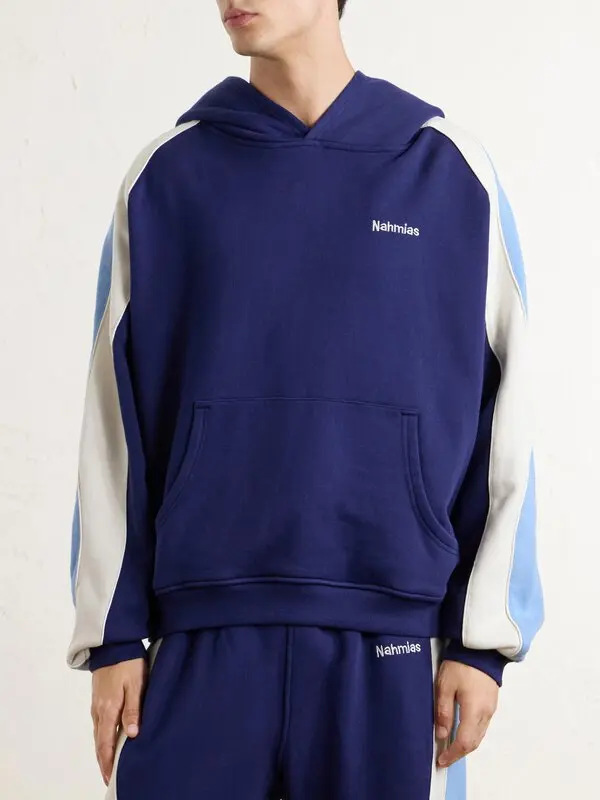 NAHMIAS Embroidered Cotton-jersey Hoodie