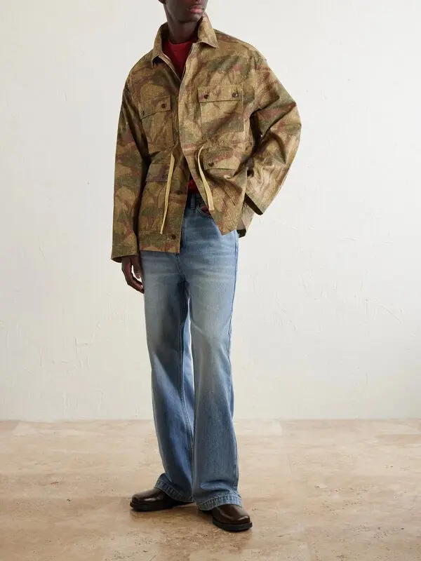 MANAAKI Niha Camouflage-print Denim Jacket