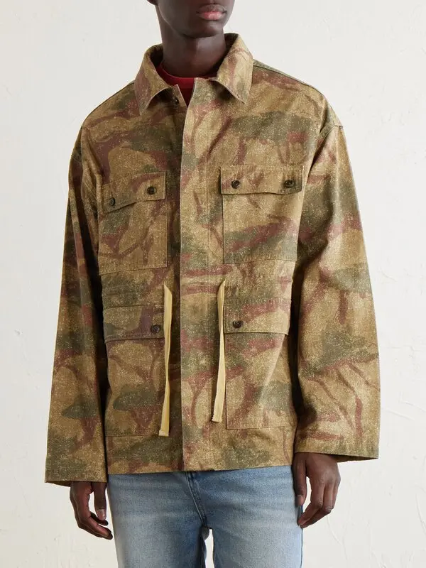 MANAAKI Niha Camouflage-print Denim Jacket
