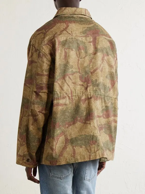 MANAAKI Niha Camouflage-print Denim Jacket