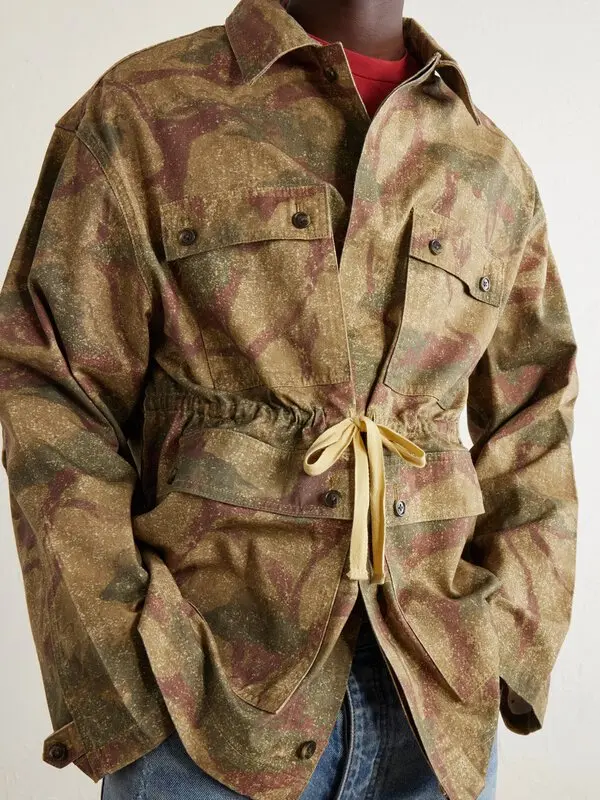 MANAAKI Niha Camouflage-print Denim Jacket